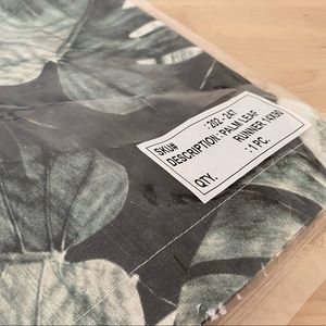 CB2 | Accents | Cb2 Palm Leaf Table Runner | Poshmark